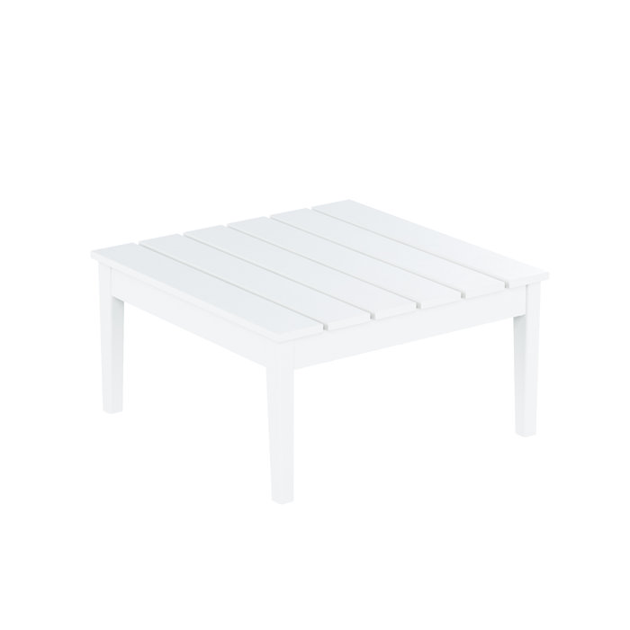 Winston Porter Ietta Outdoor Square HDPE Coffee Table & Reviews | Wayfair